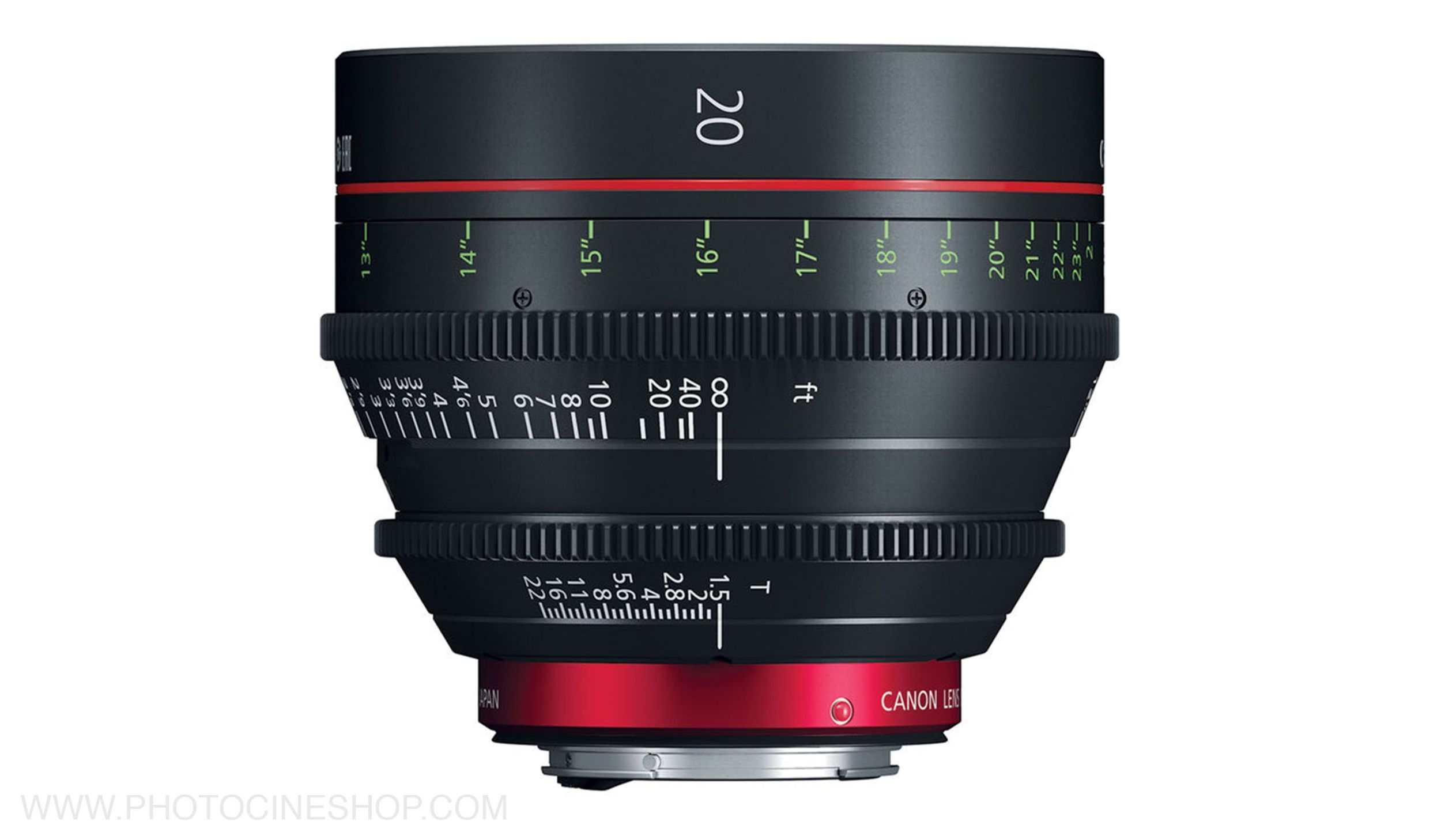 CANON - CN-E 20mm T1.5 EF (feet) - PhotoCineShop | PhotoCineShop ...